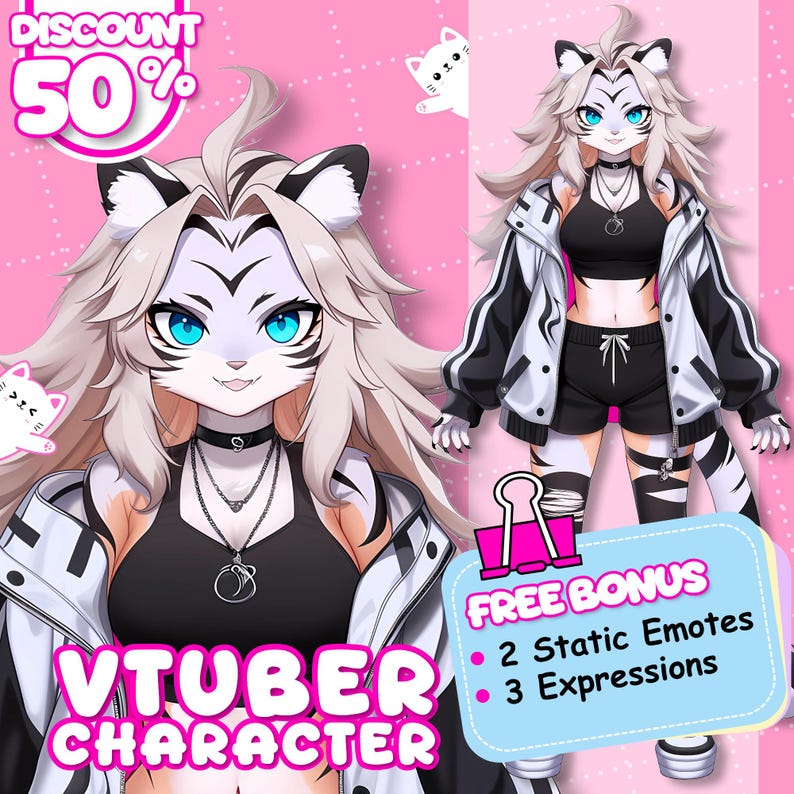 Custom Furry Vtuber Model | Live2d Fursona Avatar Rigging | Anime Style ...