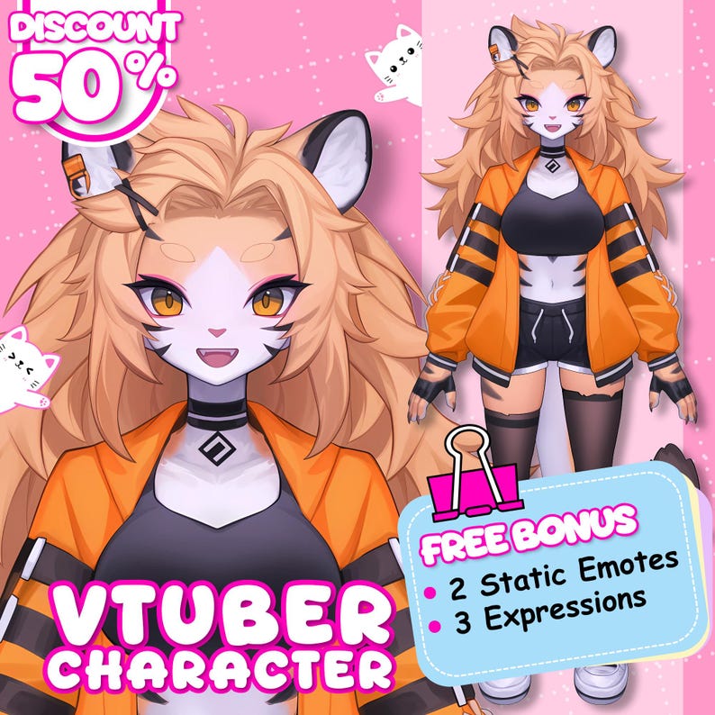 Custom Live2d Furry Vtuber | Vtuber Model | Furry Vtuber | Vtuber ...