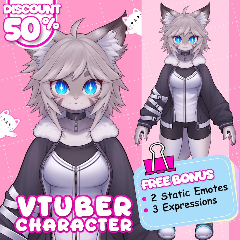 Custom Live2d Furry Vtuber | Vtuber Model | Furry Vtuber | Vtuber ...