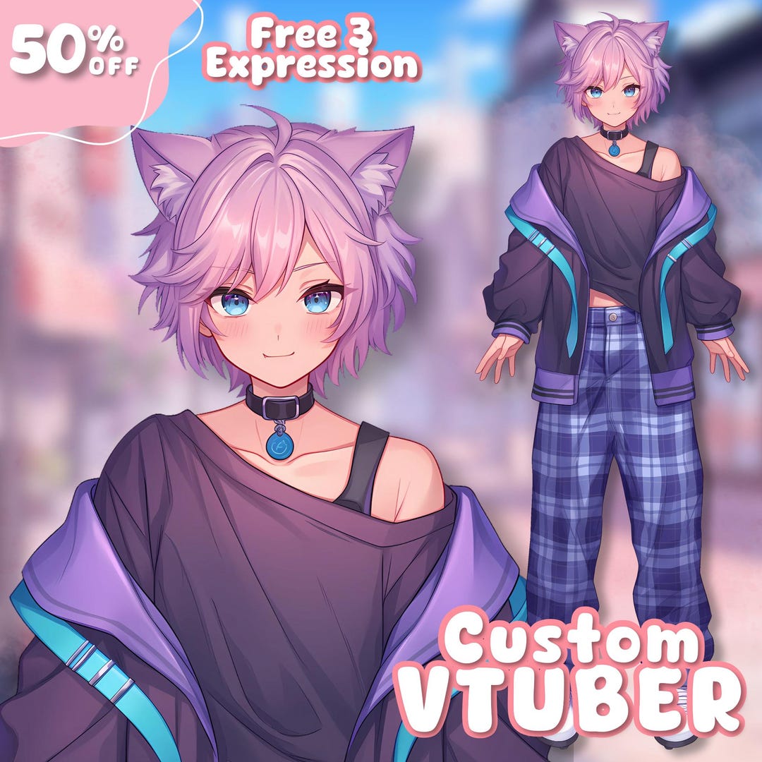 Anime Vtuber Avatar Commission | Ready for Rigging | Full Body ...