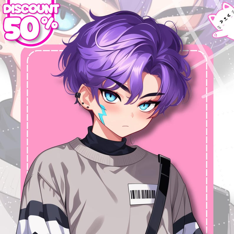 Custom Anime PFP | Vtuber Icon & Discord Profile Picture | Personalized ...