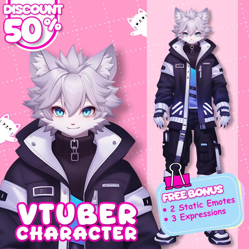 Custom Furry Vtuber Avatar: Live2d Model & Rigging Commission - Etsy ...