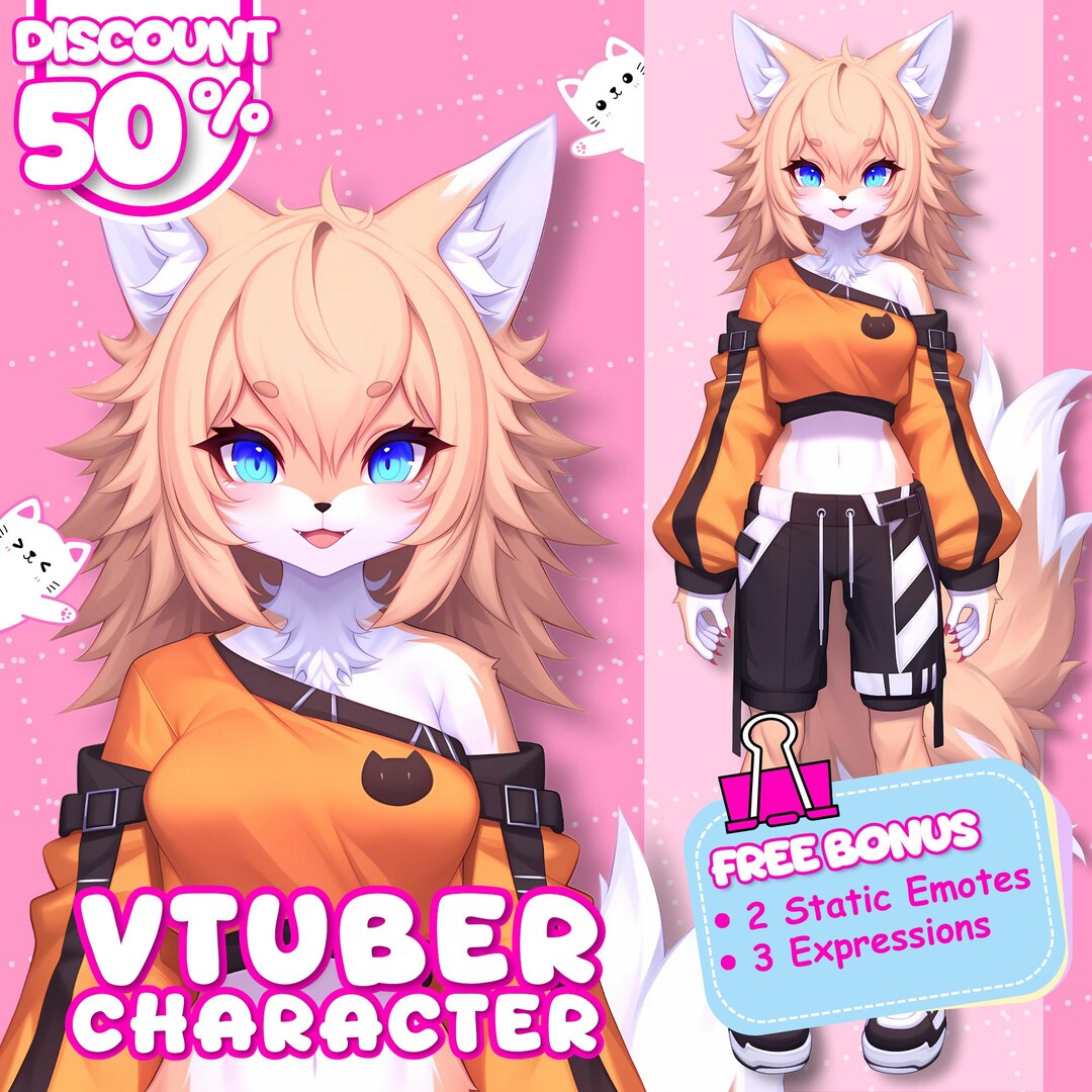 Custom Furry Vtuber Model: Live2d Avatar Commission - Etsy Canada