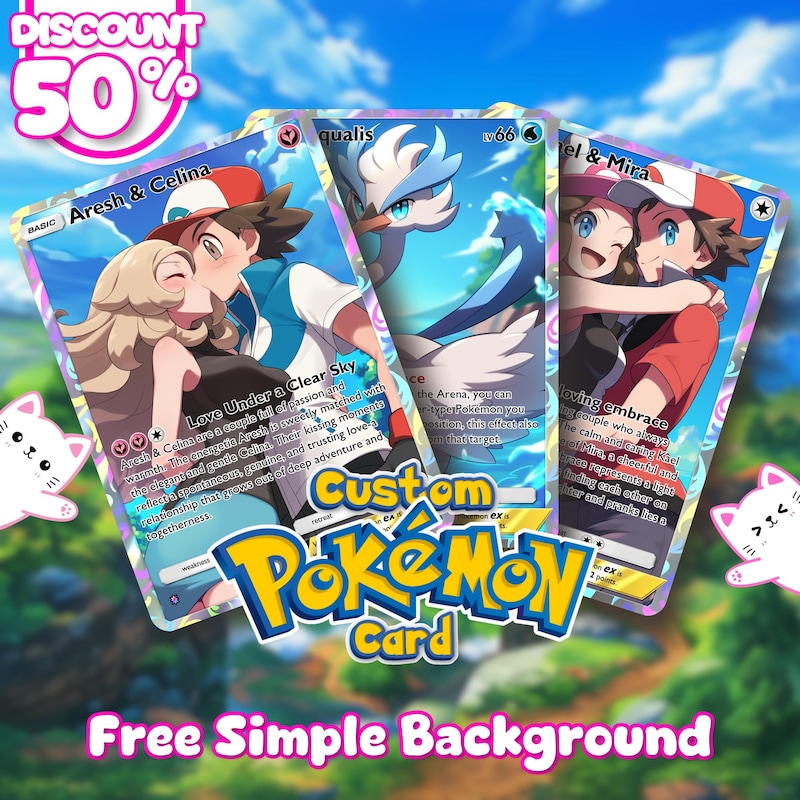 Custom.pokemon Cards - Etsy