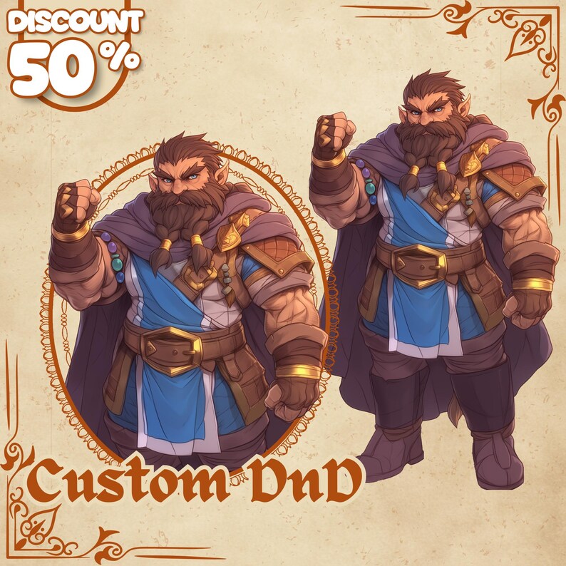 Custom DND Character Potrait, Dnd Commission, Fantasy Art, RPG ...