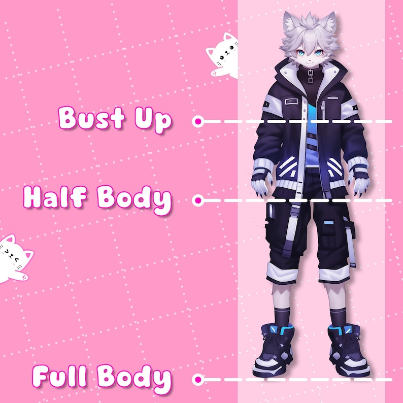 Custom Furry Vtuber Model | Live2d Fursona Avatar Rigging | Anime Style ...
