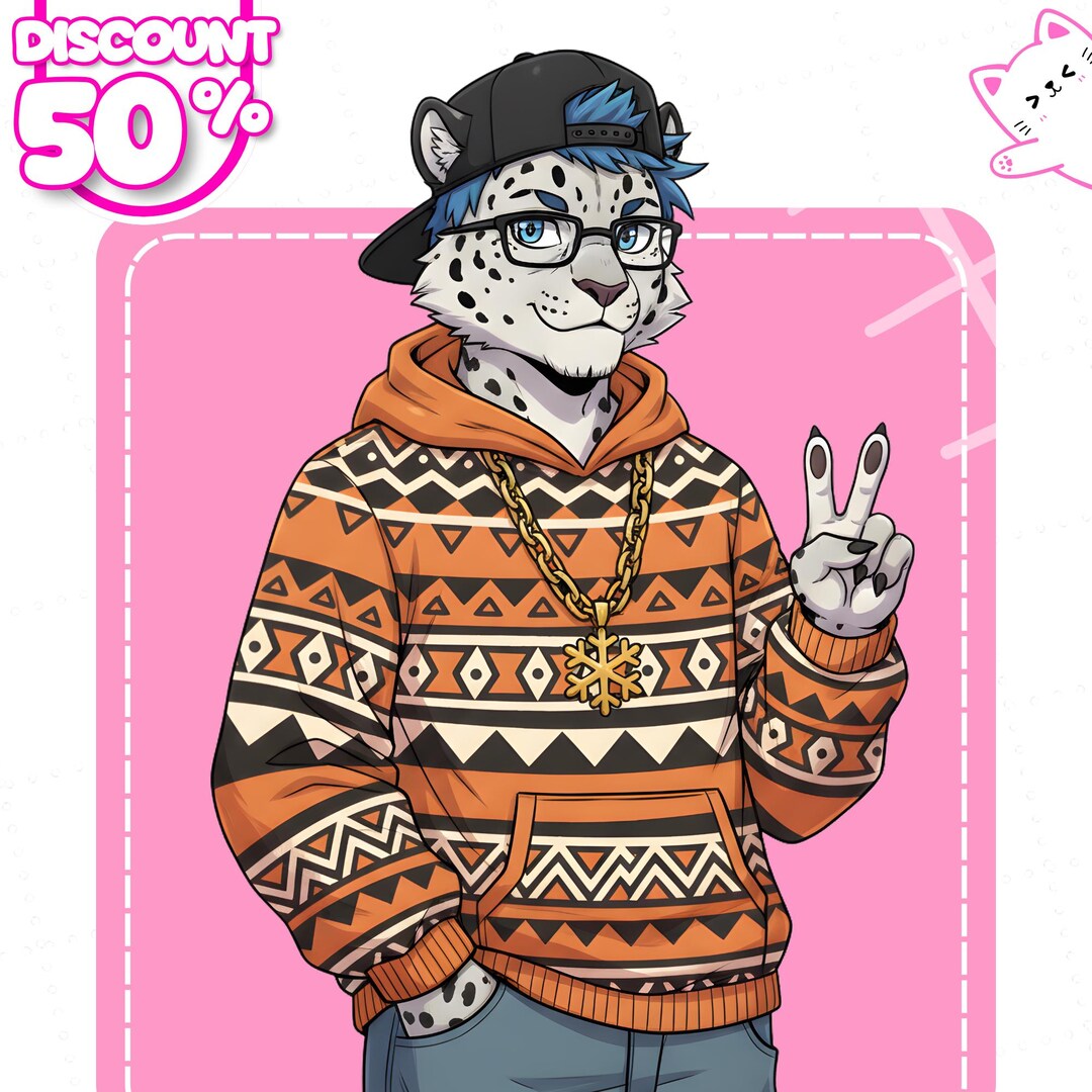 Custom Furry Art Commission: Hand Drawn Anthro Character Portrait - Etsy