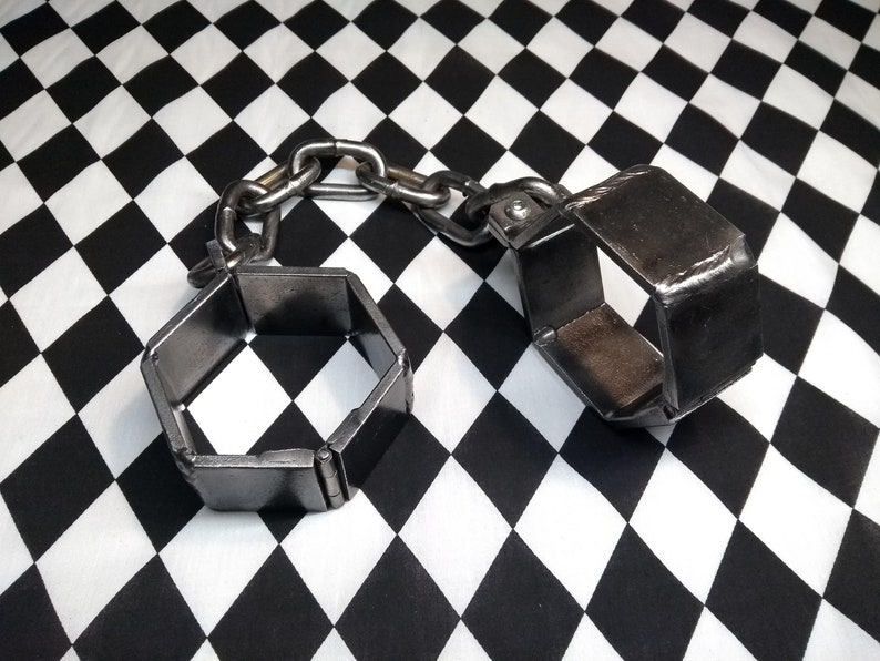 Hexagonal Steel Manacles Heavy Bondage Restraint Metal - Etsy