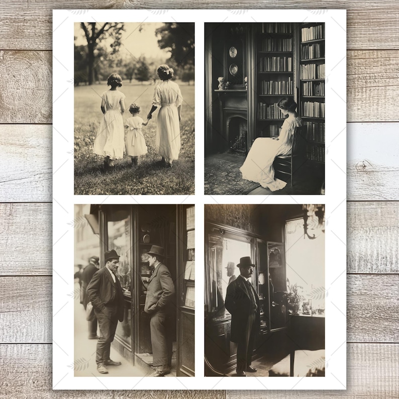 Vintage Daily Life Photo Ephemera | Printable Victorian Images (digital ...