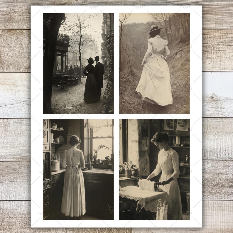 Vintage Daily Life Photo Ephemera | Printable Victorian Images (digital ...