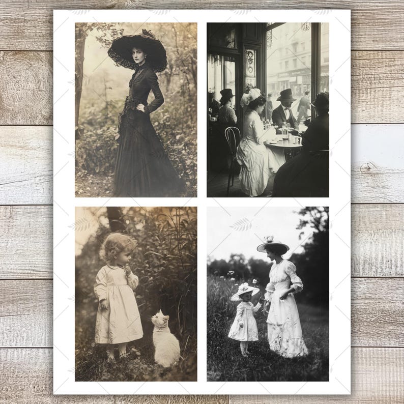 Vintage Daily Life Photo Ephemera | Printable Victorian Images (digital ...