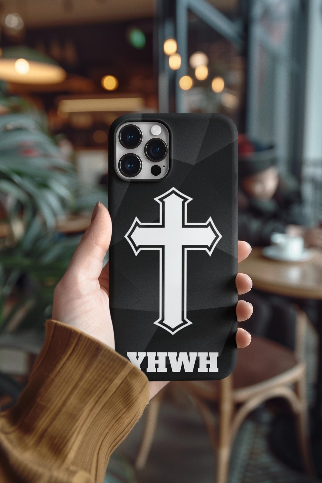 YHWH Cross Phone Case: Sleek Protective Design - Etsy
