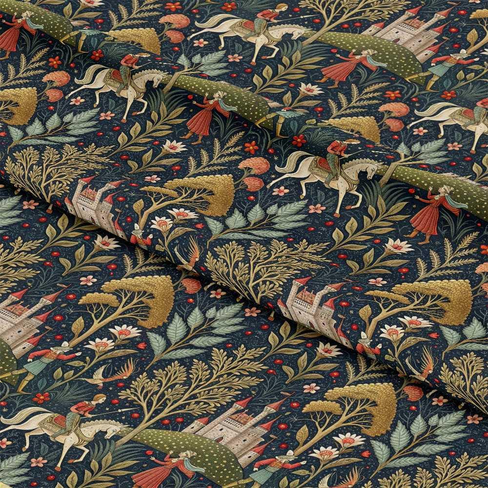 Medieval Tapestry Pattern 6 Quilting Cotton Fabric - Etsy