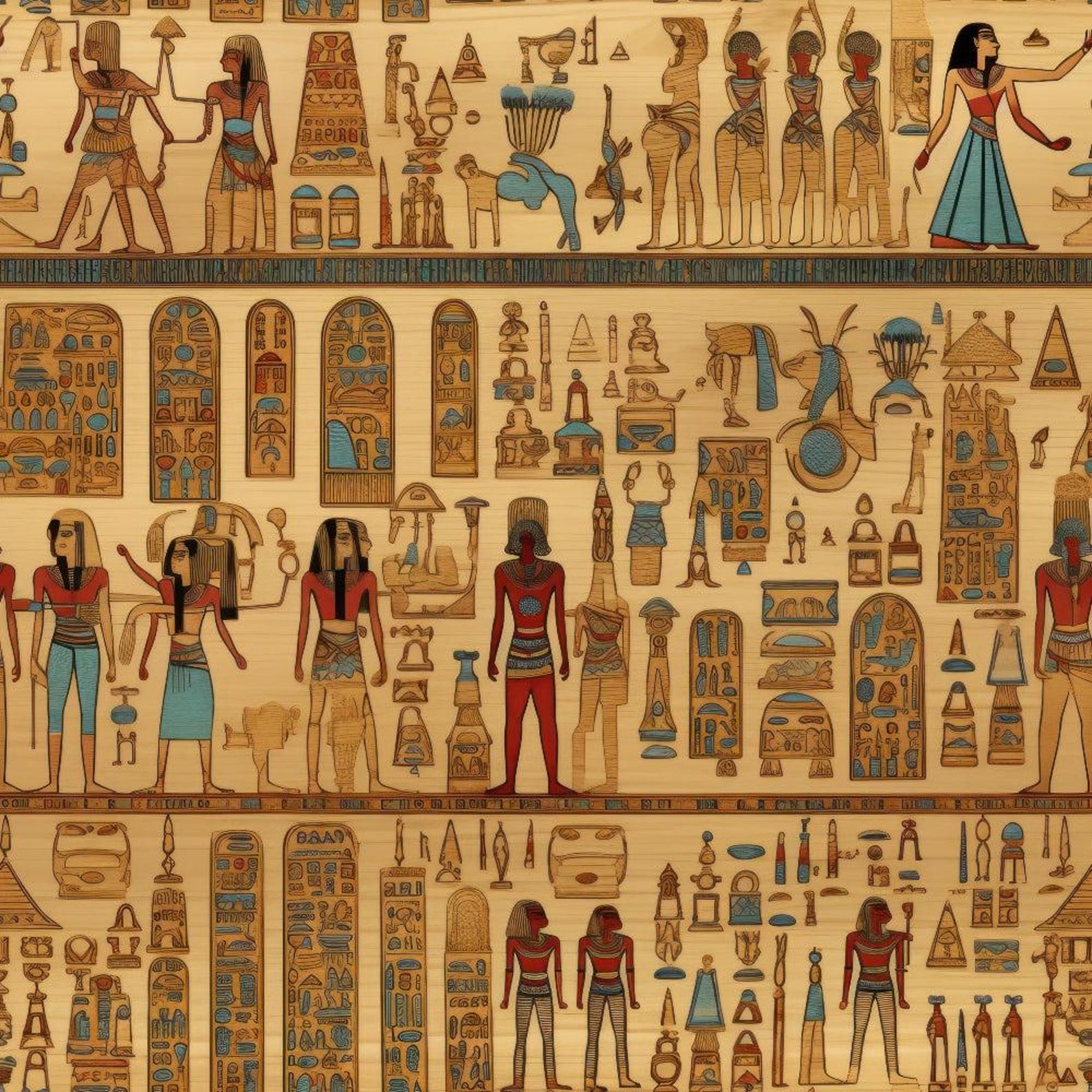 2D Ancient Egypt Pattern 23 Quilting Cotton Fabric - Etsy