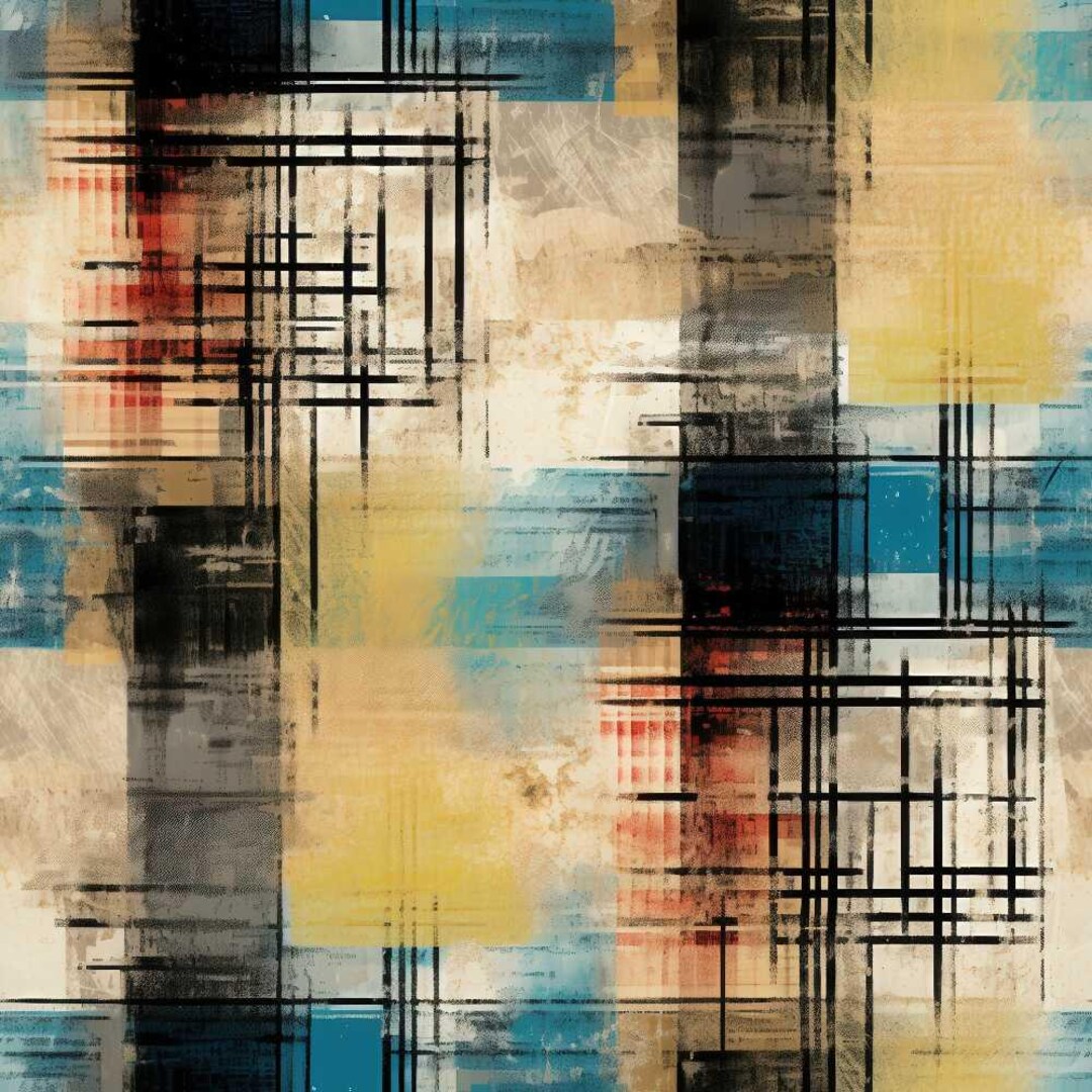 Grunge Plaid Pattern 10 Quilting Cotton Fabric - Etsy