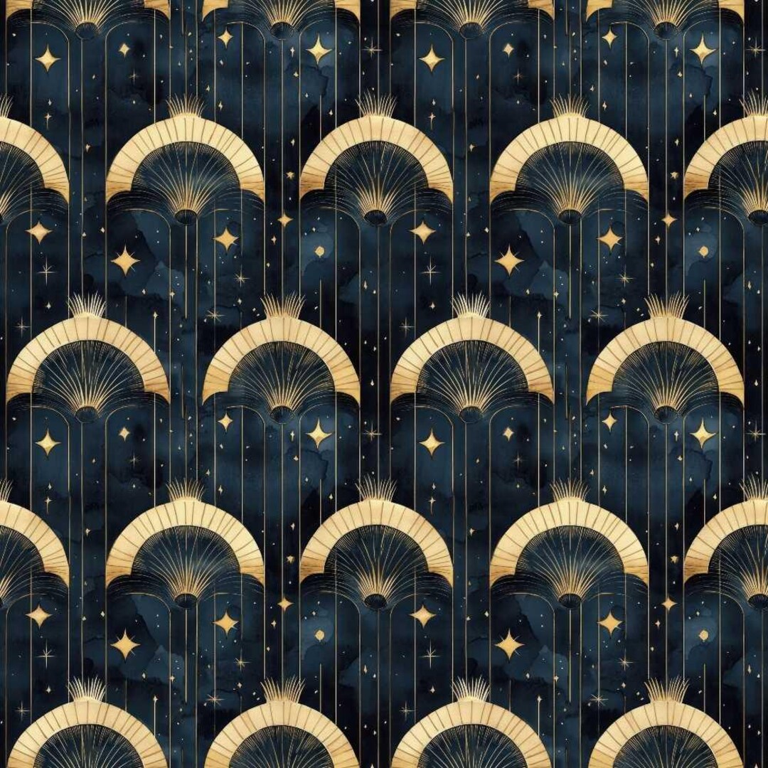 Arabian Midnight Pattern 1 Quilting Cotton Fabric - Etsy