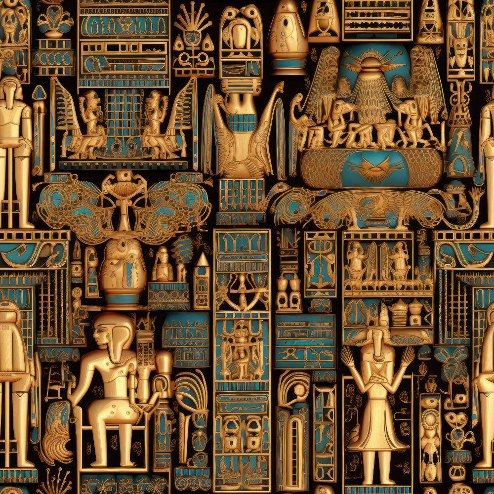 2D Ancient Egypt Pattern 46 Quilting Cotton Fabric - Etsy