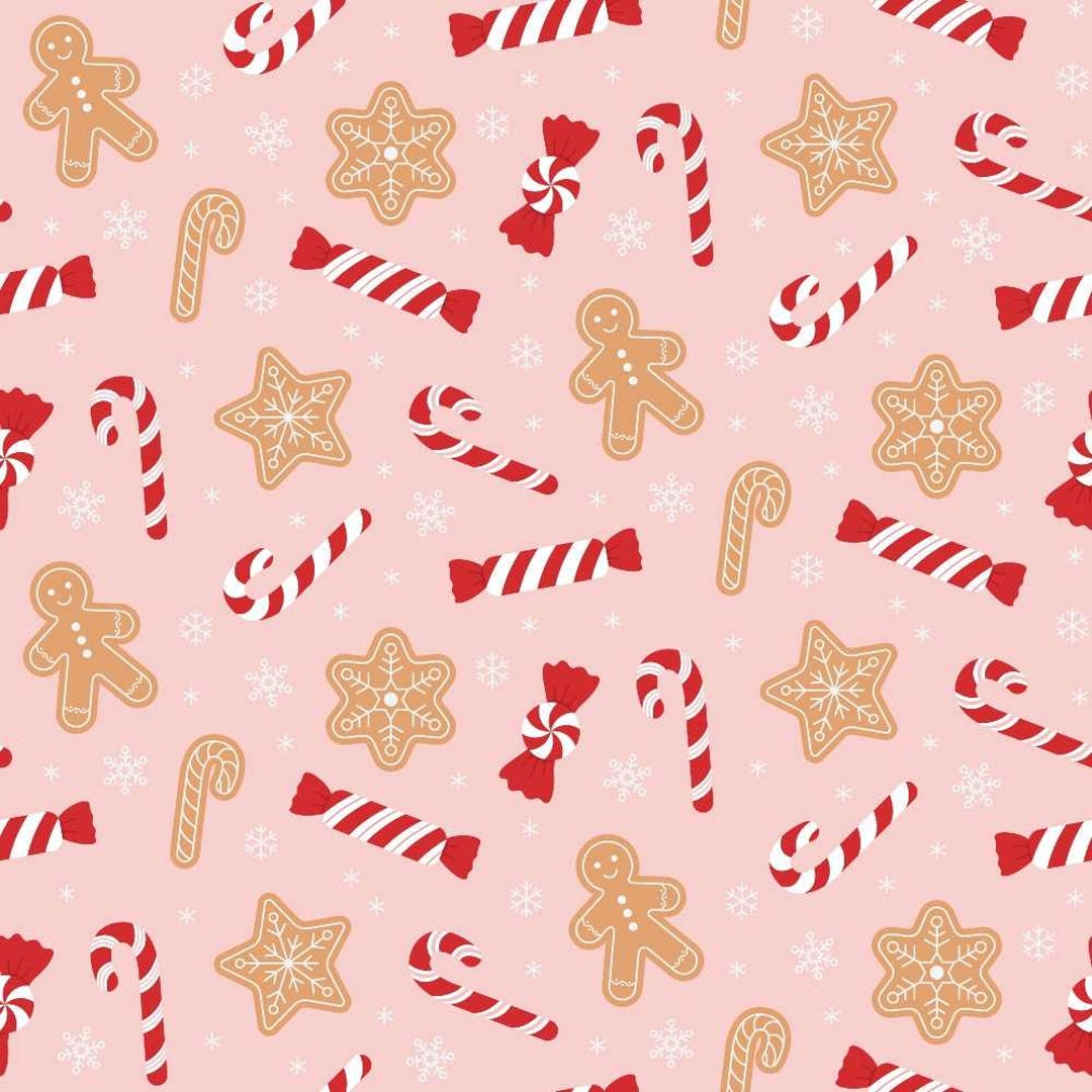 Christmas Treats Candy Pattern 5 Quilting Cotton Fabric - Etsy