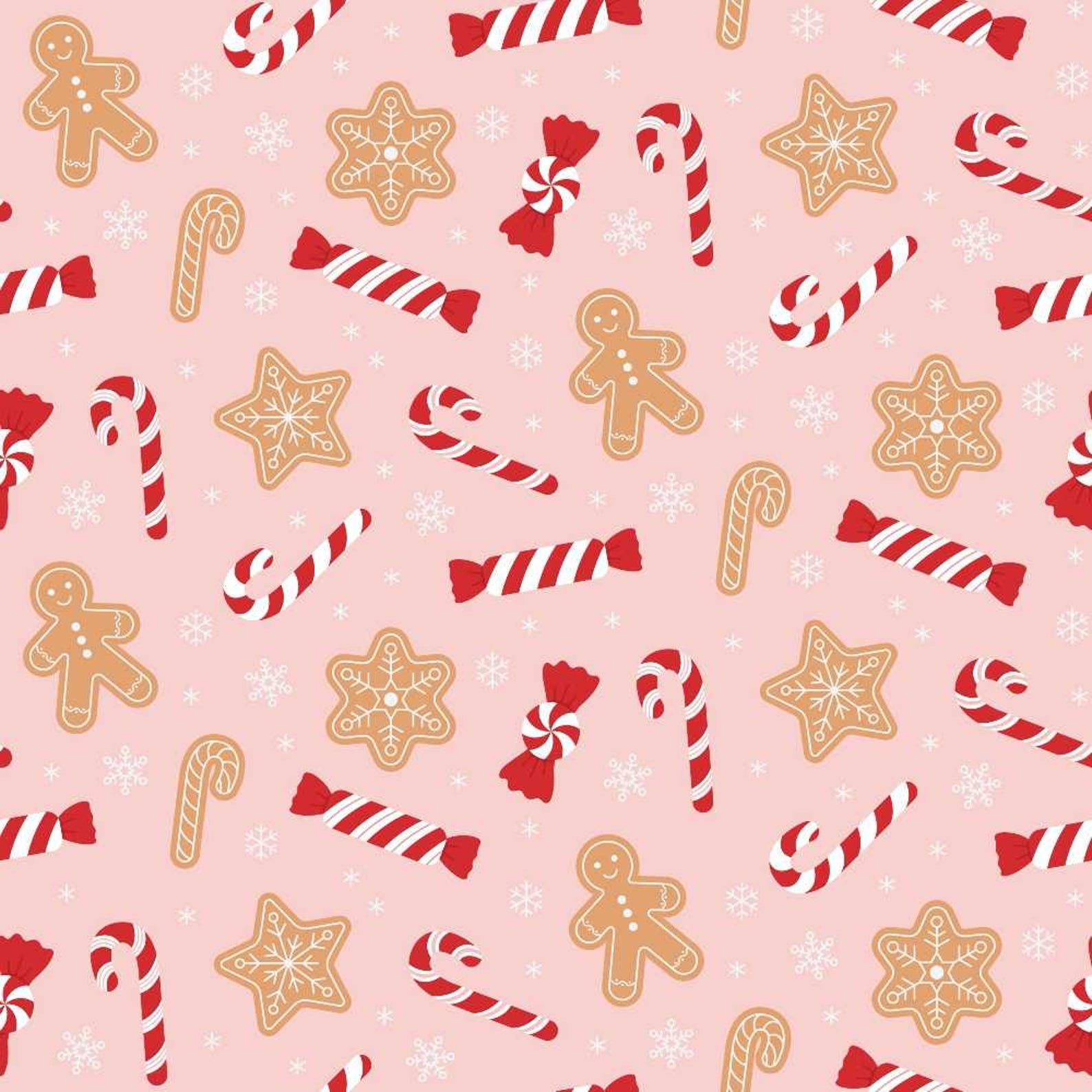 Christmas Treats Candy Pattern 5 Quilting Cotton Fabric - Etsy