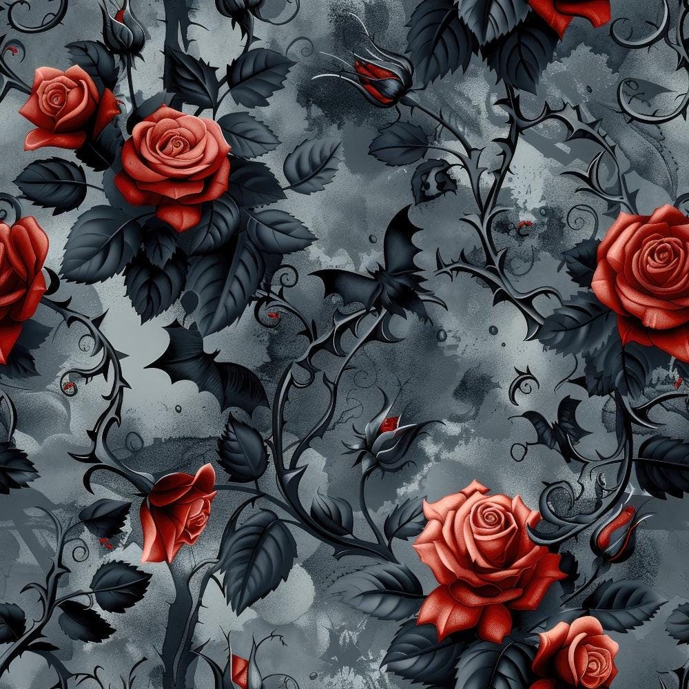 A Gothic Night Pattern 2 Quilting Cotton Fabric - Etsy