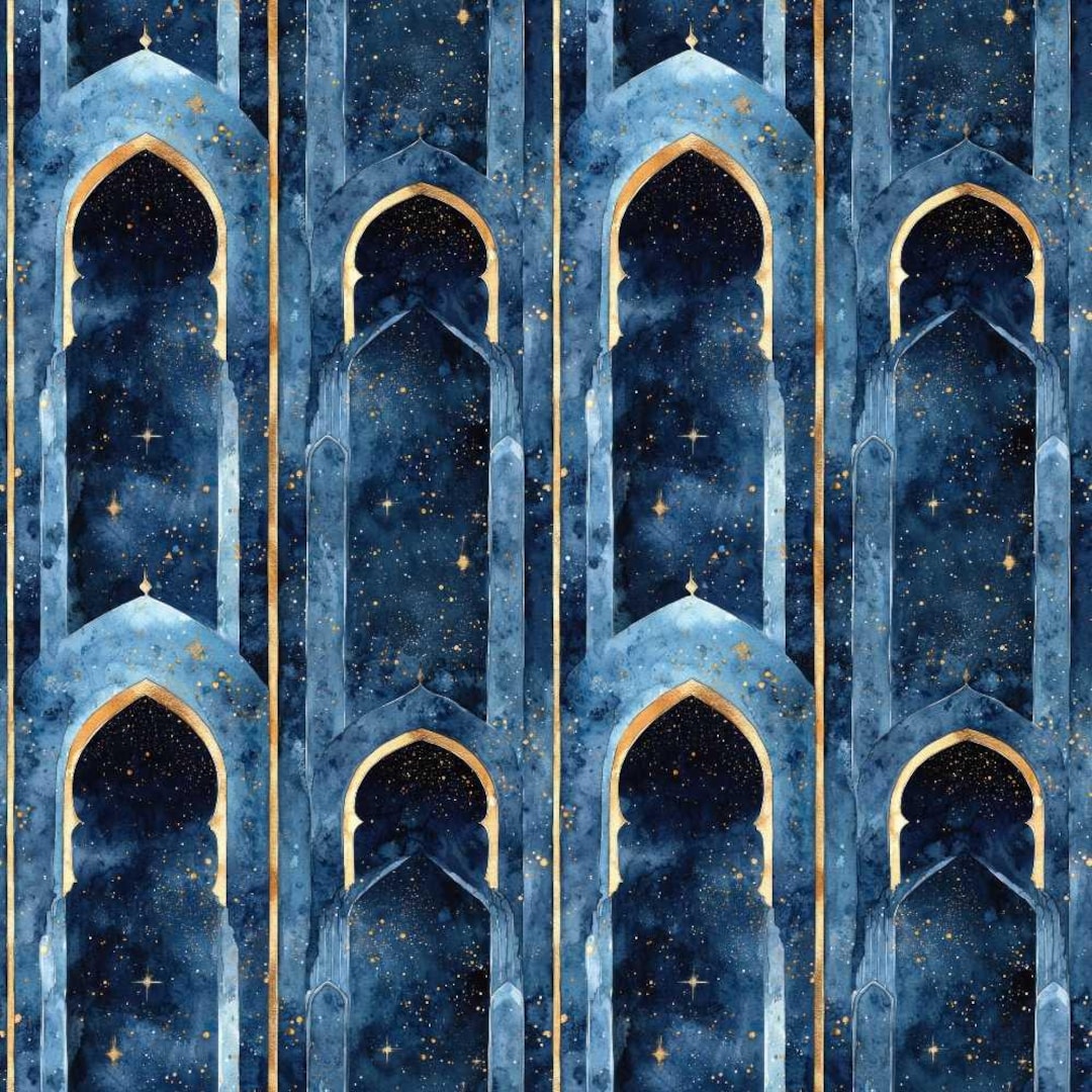 Arabian Midnight Pattern 15 Quilting Cotton Fabric - Etsy