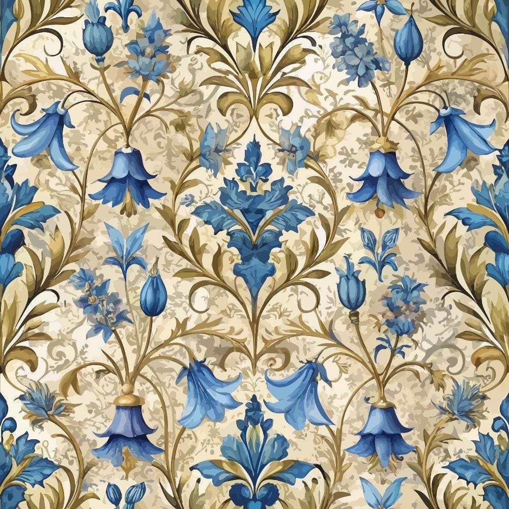 Baroque Florals Pattern 115 Quilting Cotton Fabric - Etsy