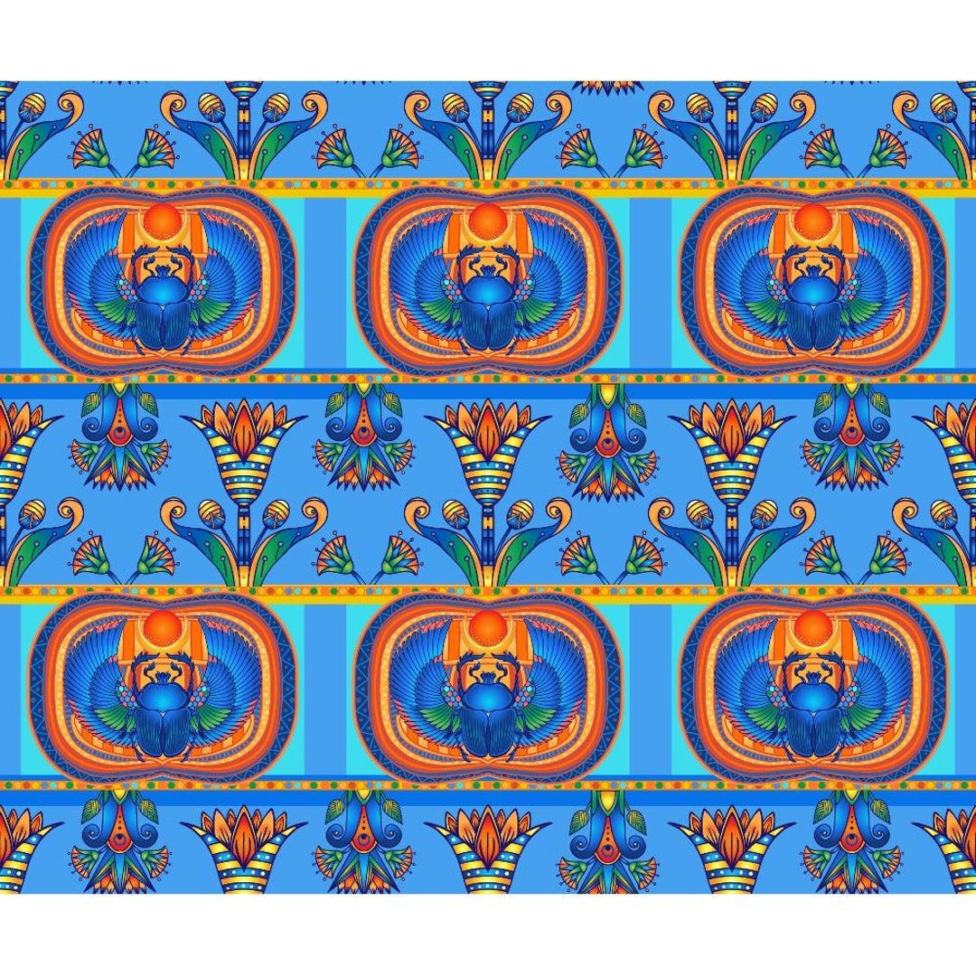 Egyptian Hieroglyphs Pattern 5 Quilting Cotton Fabric - Etsy