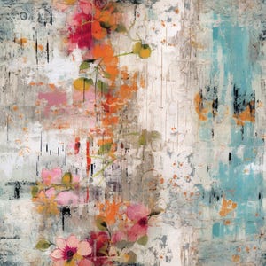 Girly Grunge Plaster Pattern 4 Quilting Cotton Fabric - Etsy