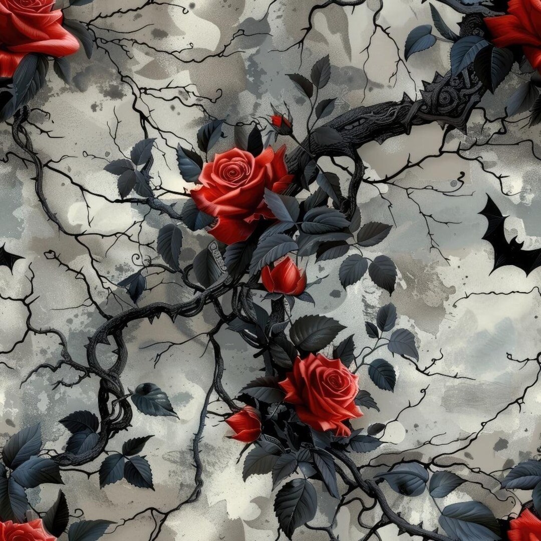 A Gothic Night Pattern 10 Quilting Cotton Fabric - Etsy