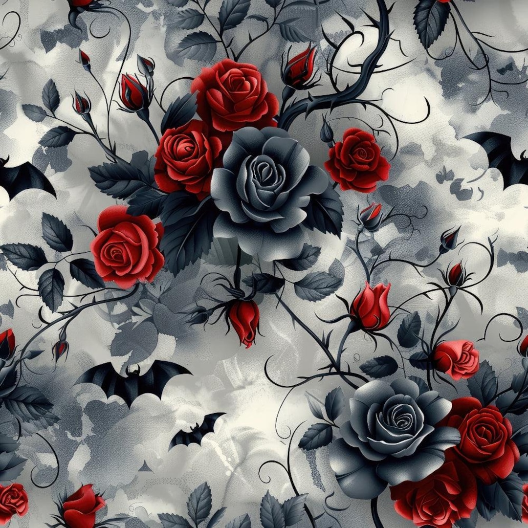 A Gothic Night Pattern 4 Quilting Cotton Fabric - Etsy