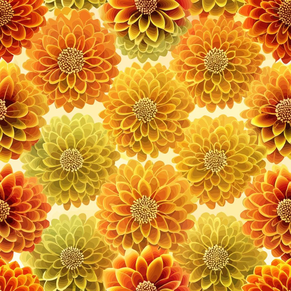 Art Nouveau Marigolds Pattern 1 Quilting Cotton Fabric - Etsy