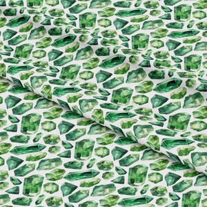 Emerald Gemstones Pattern 2 Quilting Cotton Fabric - Etsy