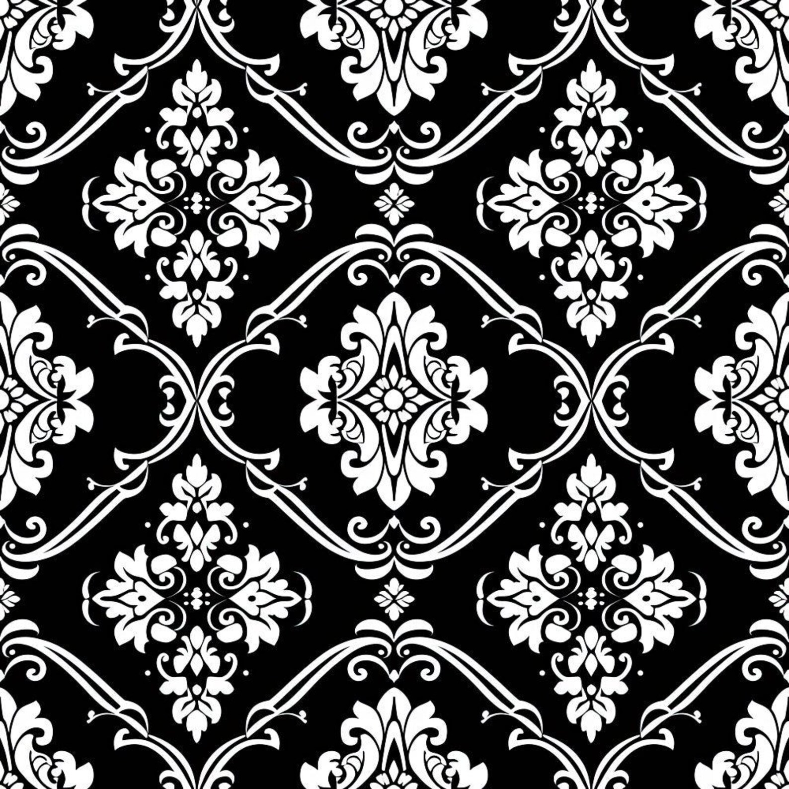 Gothic Damask Pattern 2 Quilting Cotton Fabric - Etsy