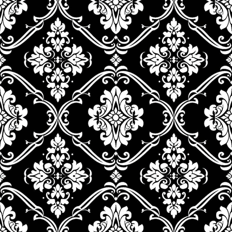 Gothic Damask Pattern 2 Quilting Cotton Fabric - Etsy