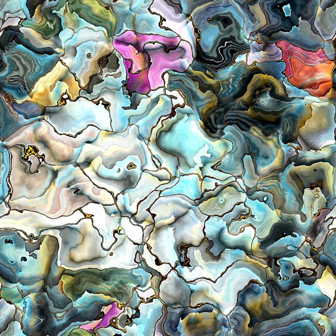 Oyster Shell Pattern 4 Quilting Cotton Fabric - Etsy