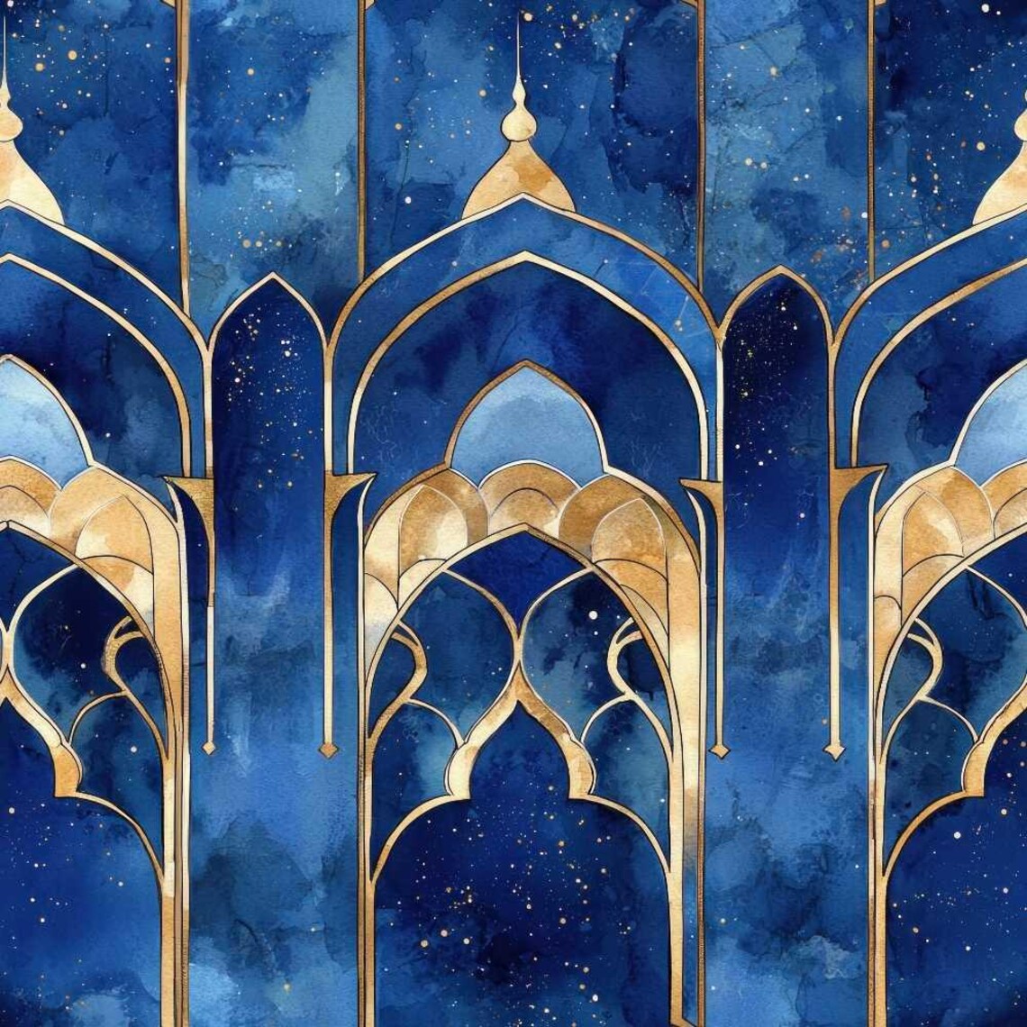 Arabian Midnight Pattern 16 Quilting Cotton Fabric - Etsy