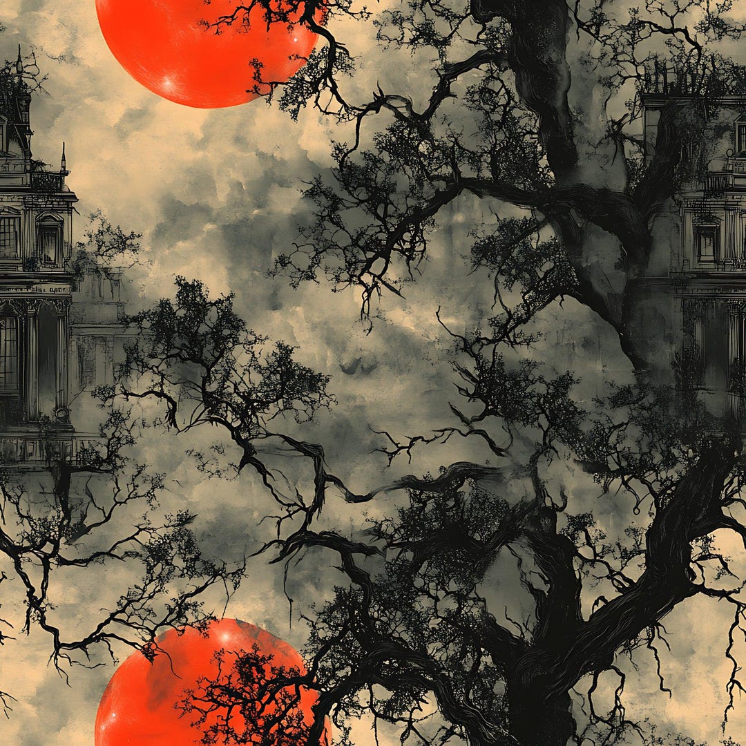 Blood Moon Manor Pattern 10 Quilting Cotton Fabric - Etsy