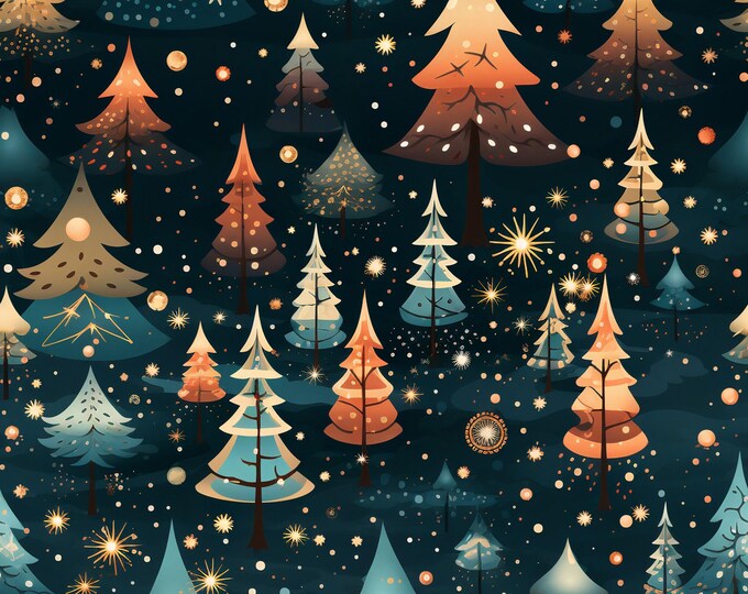 Christmas Winter Wonderland Pattern 3 Quilting Cotton Fabric - Etsy