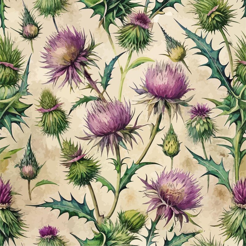 Thistle Fabric - Etsy