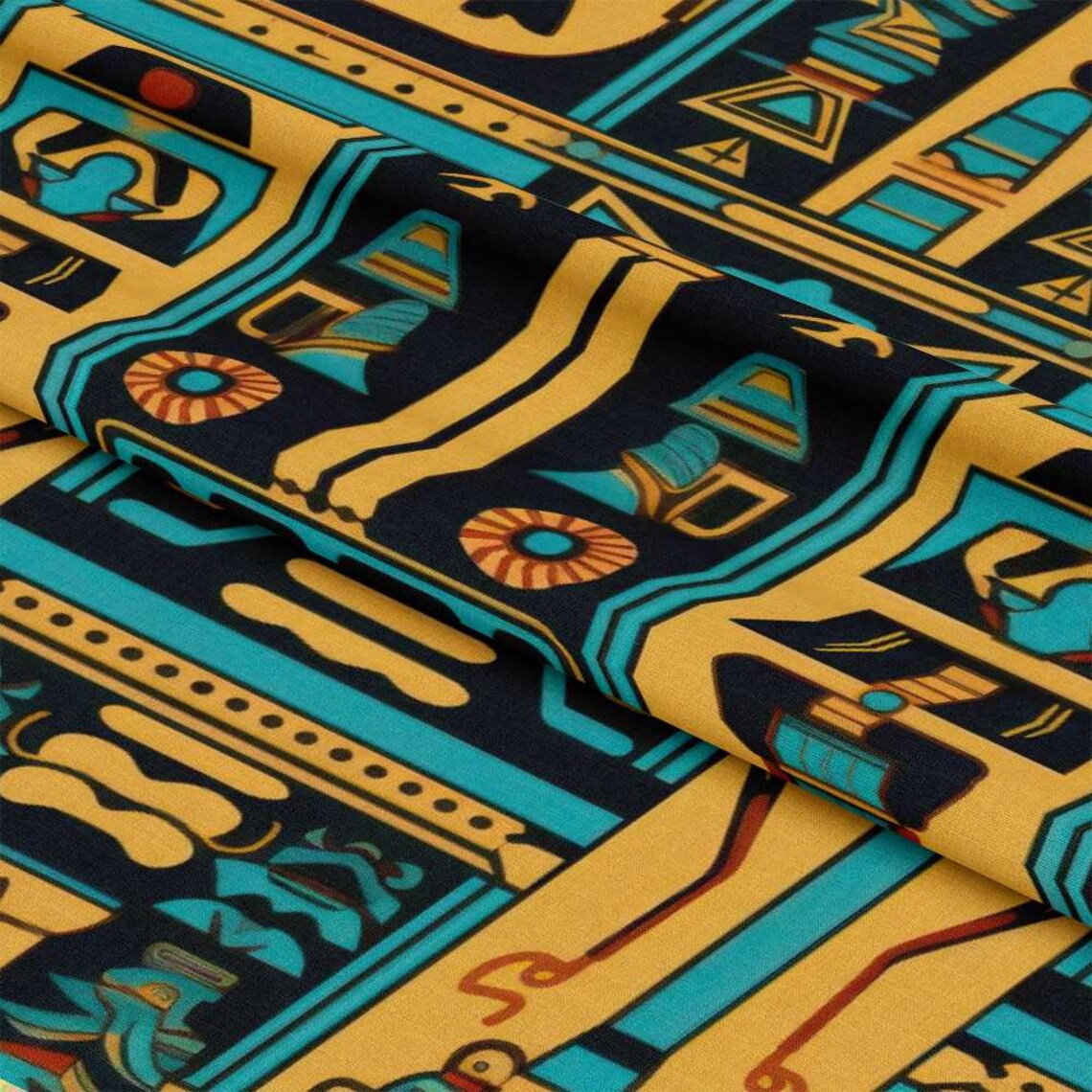 2D Ancient Egypt Pattern 61 Quilting Cotton Fabric - Etsy