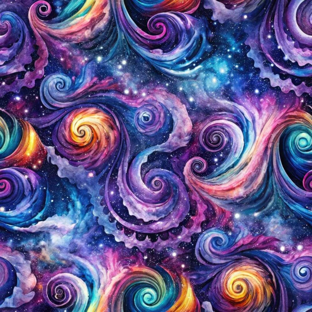 Cosmic Swirls Pattern 5 Quilting Cotton Fabric - Etsy