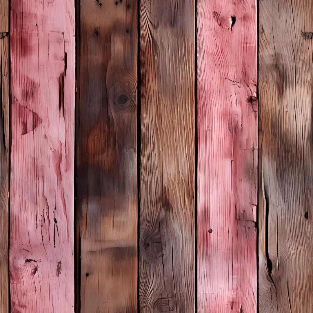 Pink Rose Wood Planks Pattern 5 Quilting Cotton Fabric - Etsy