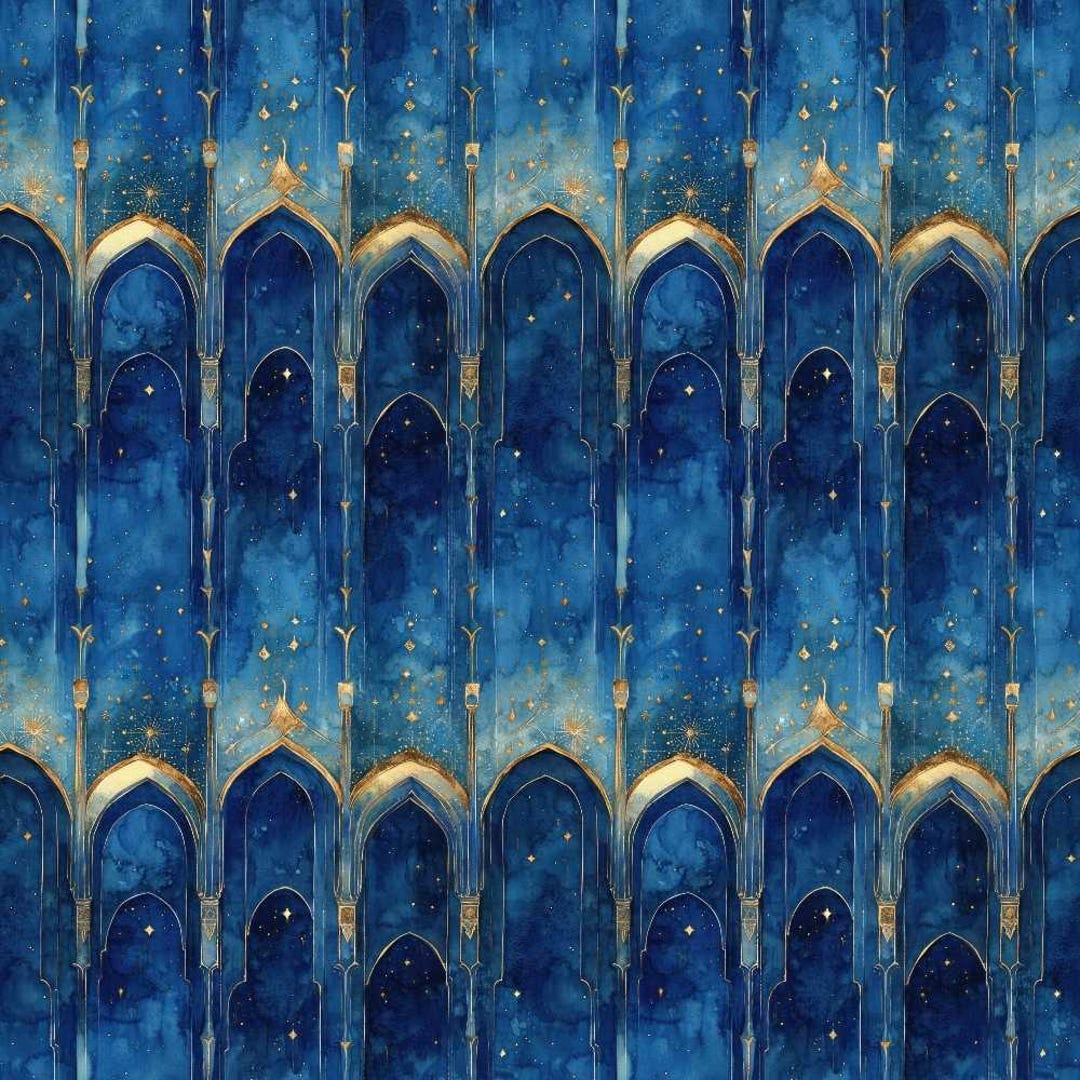 Arabian Midnight Pattern 20 Quilting Cotton Fabric - Etsy