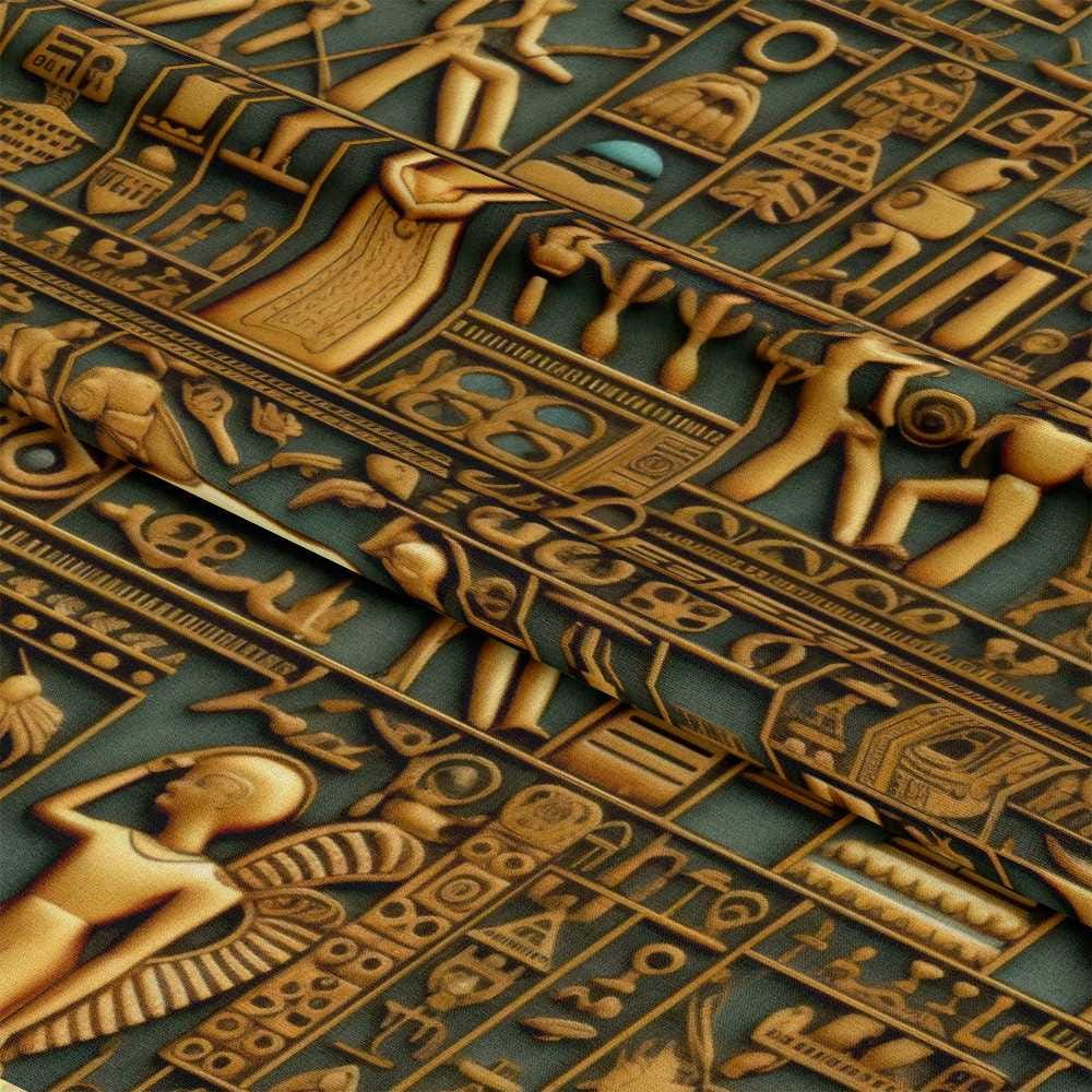2D Ancient Egypt Pattern 48 Quilting Cotton Fabric - Etsy