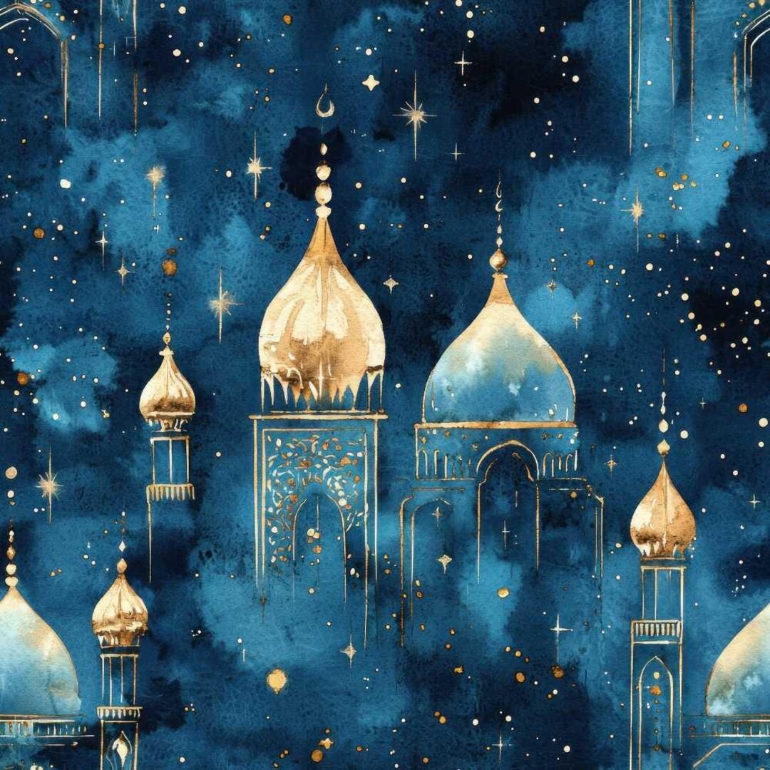 Arabian Midnight Pattern 14 Quilting Cotton Fabric - Etsy
