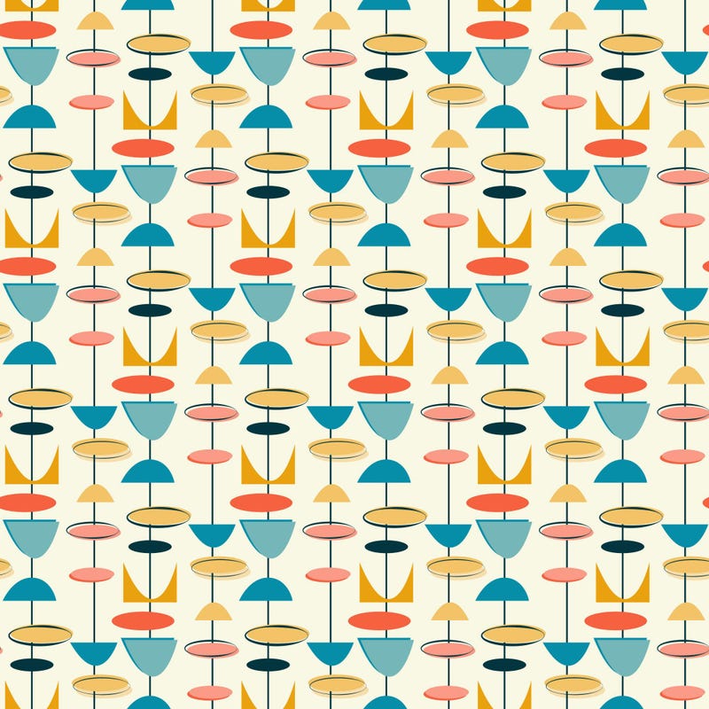 50s Fabric - Etsy
