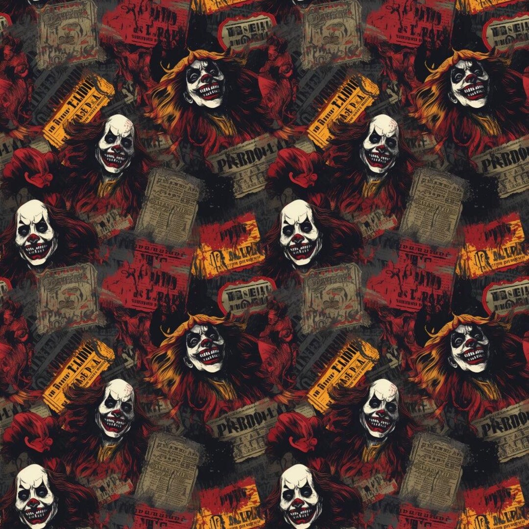 Sinister Sideshow Pattern 4 Quilting Cotton Fabric - Etsy