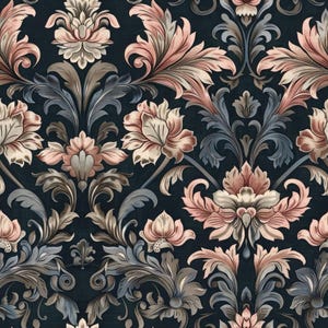 Gothic Damask Pattern 9 Quilting Cotton Fabric - Etsy