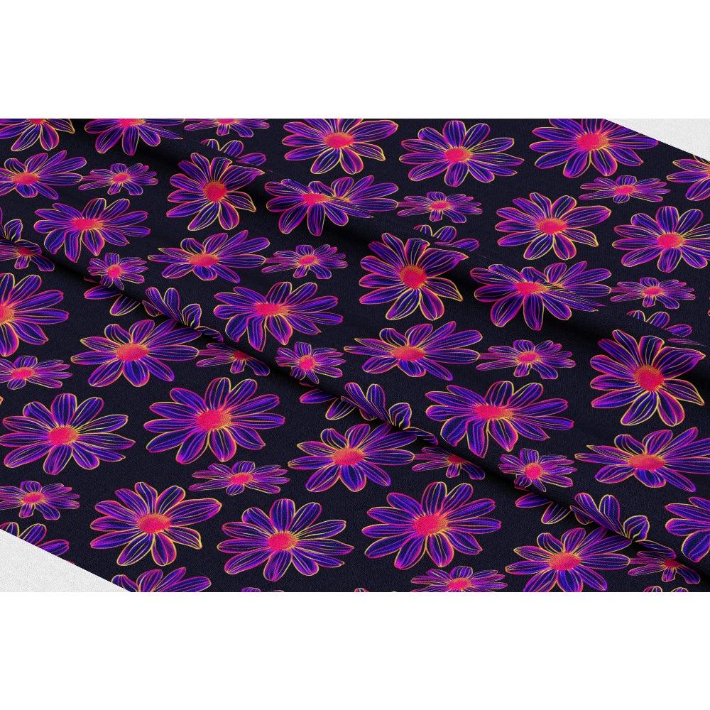 Neon Daisy Pattern 13 Quilting Cotton Fabric - Etsy