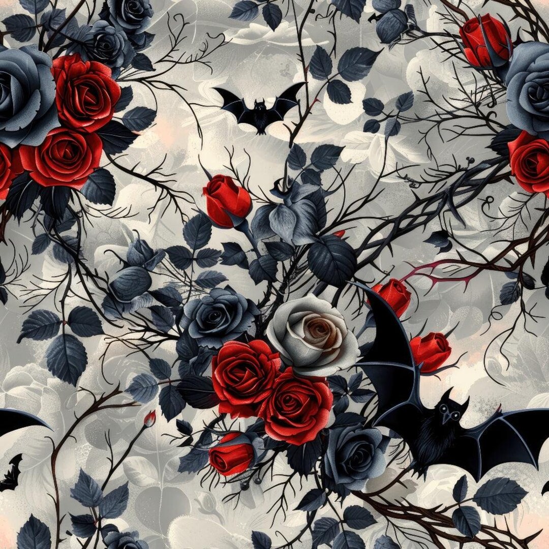 A Gothic Night Pattern 8 Quilting Cotton Fabric - Etsy